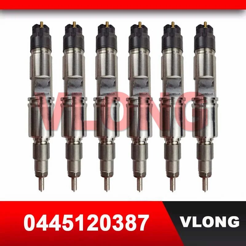 6ШТ Новый Дизельный Двигатель Common Rail Топливная Форсунка В Сборе 0445120387 0 445 120 387 D5010224028 Для DONGFENG Renault DCI11 EDC7