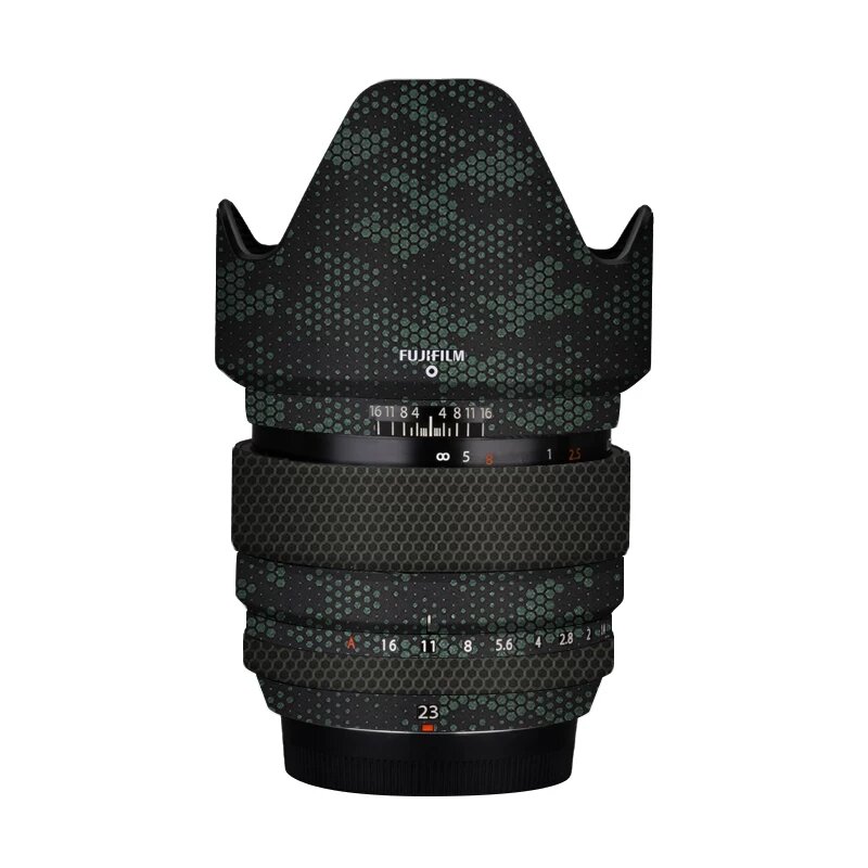 Фуцзи XF 23мм f/1.4 Прим-линза с зеленой отделкой в виде змеиной чешуи натуральный цвет для использования на природе