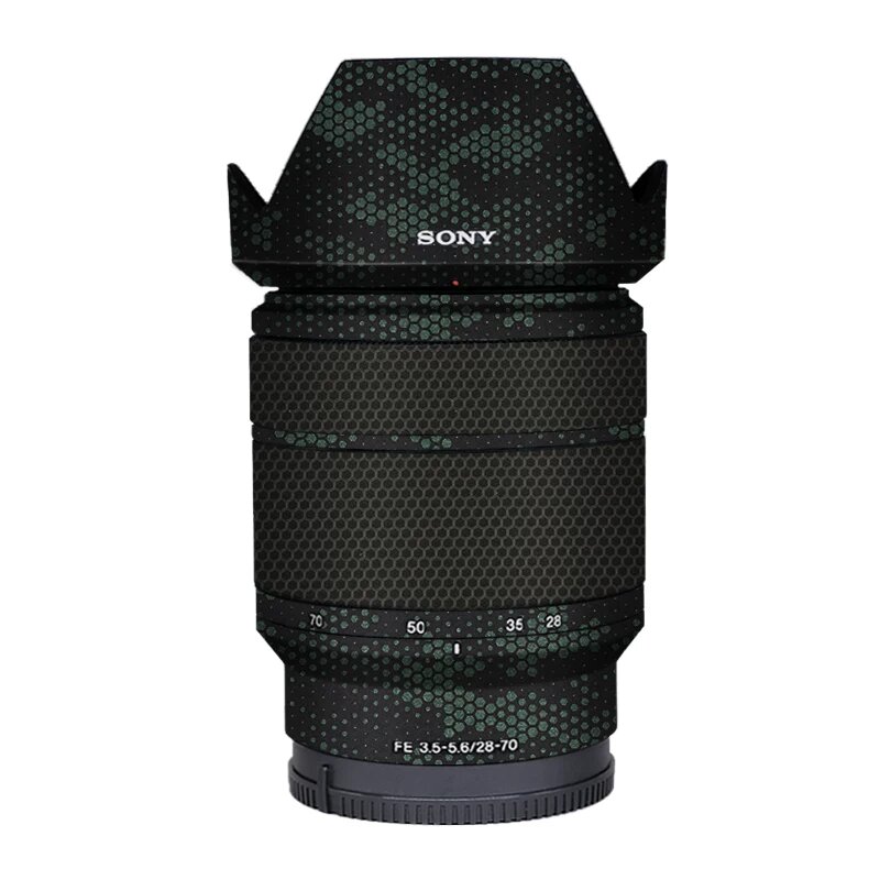 Объектив Sony FE 28-70мм f/3.5-5.6 G с чешуйчатым зелёным покрытием для съёмки природы