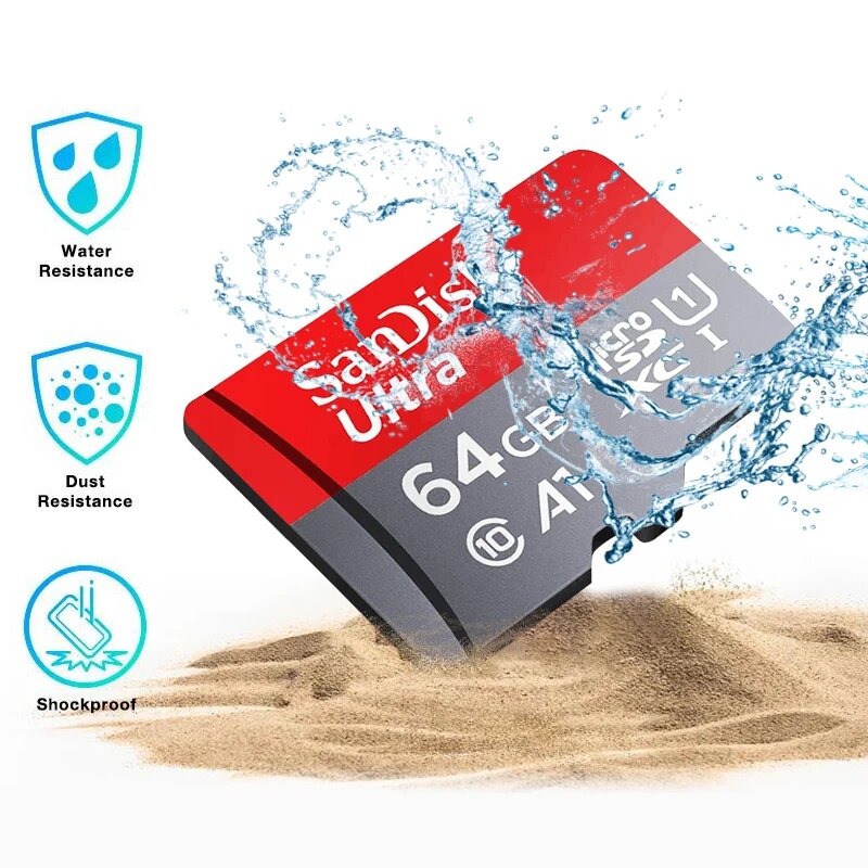 SanDisk Micro SD карта памяти 32/64/128/256 ГБ A1-64G