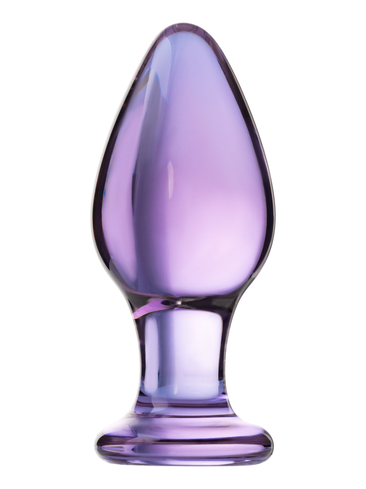 Стеклянная анальная пробка, 10×4 см