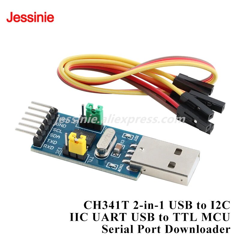 CH341T 2-в-1 USB to I2C/UART TTL Модуль