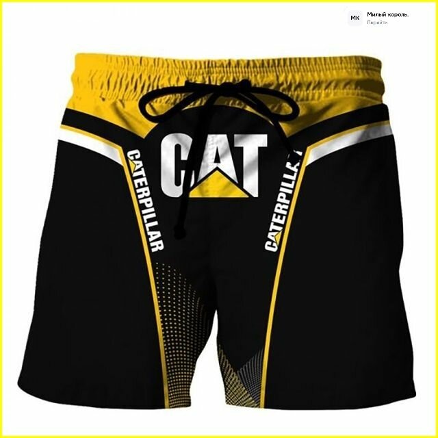 Мужские шорты Caterpillar с 3D-печатью