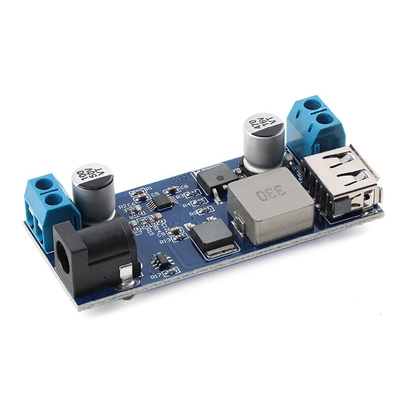 Your Cee LM2596S DC-DC Buck Converter Module 5A 5V USB-A Port