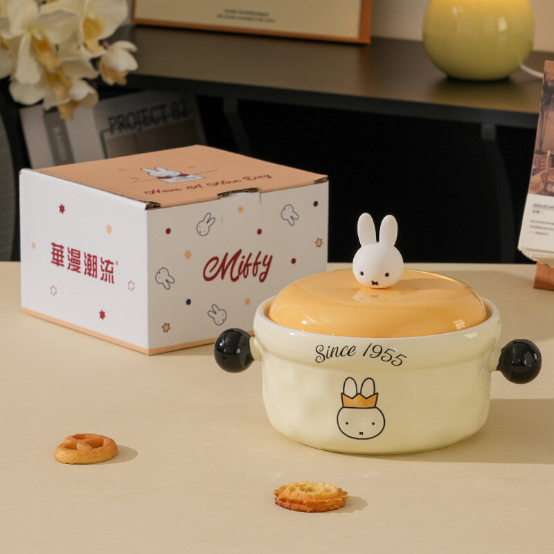 Керамическая миска для лапши MIFE, домашняя суповая миска с крышкой, большая миска для лапши быстрого приготовления, миска для лапши в форме улитки.