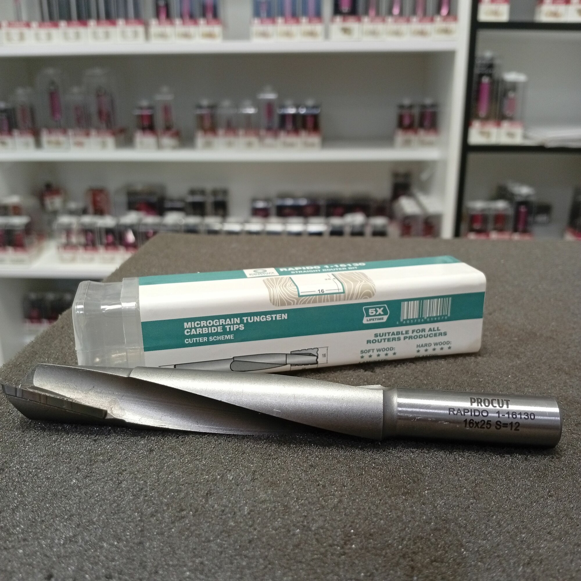 Фреза для врезания замков 16 мм ( проф. серия) D 16x25x130 S 12 PROCUT