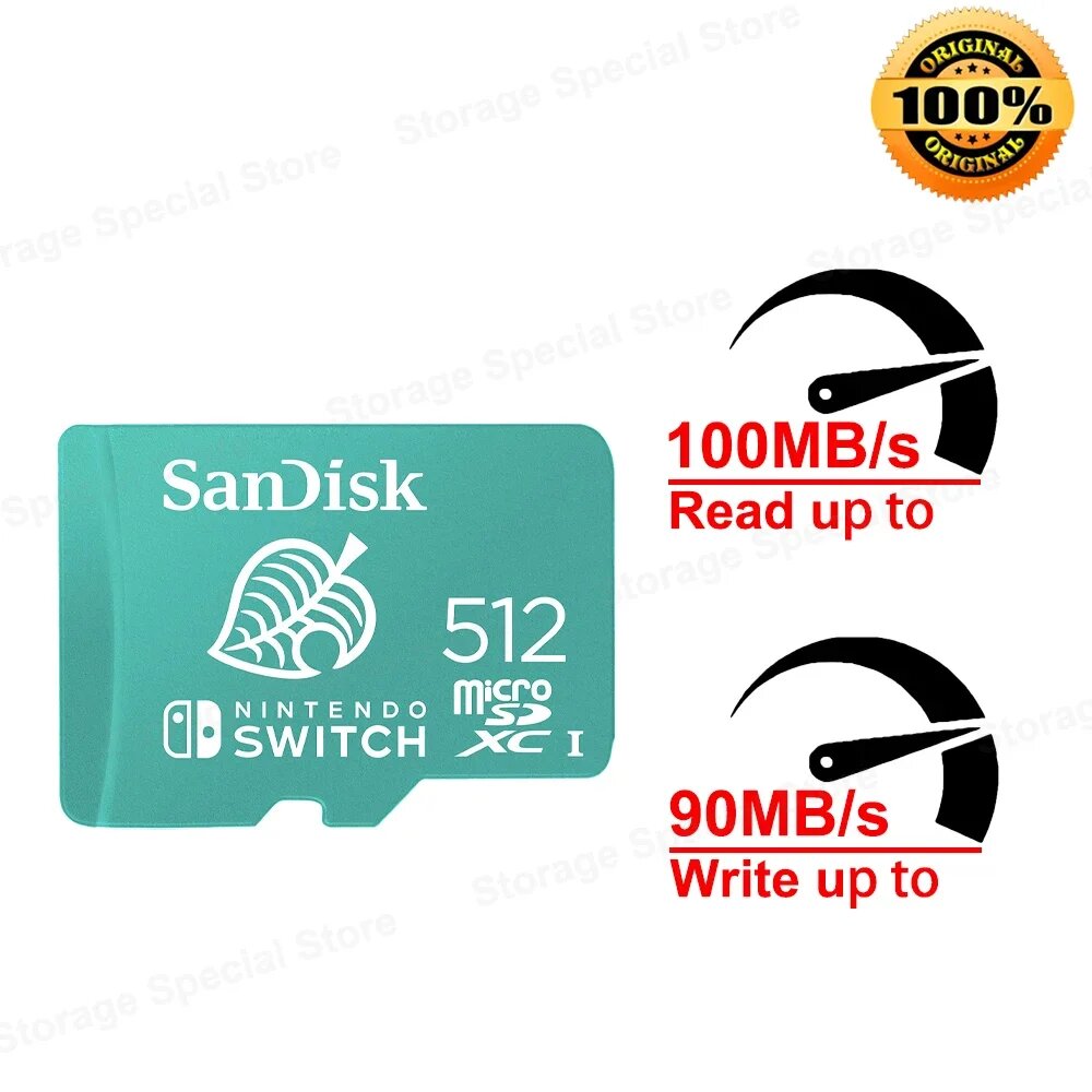 SanDisk microSDXC карта памяти 512 ГБ для Nintendo Switch