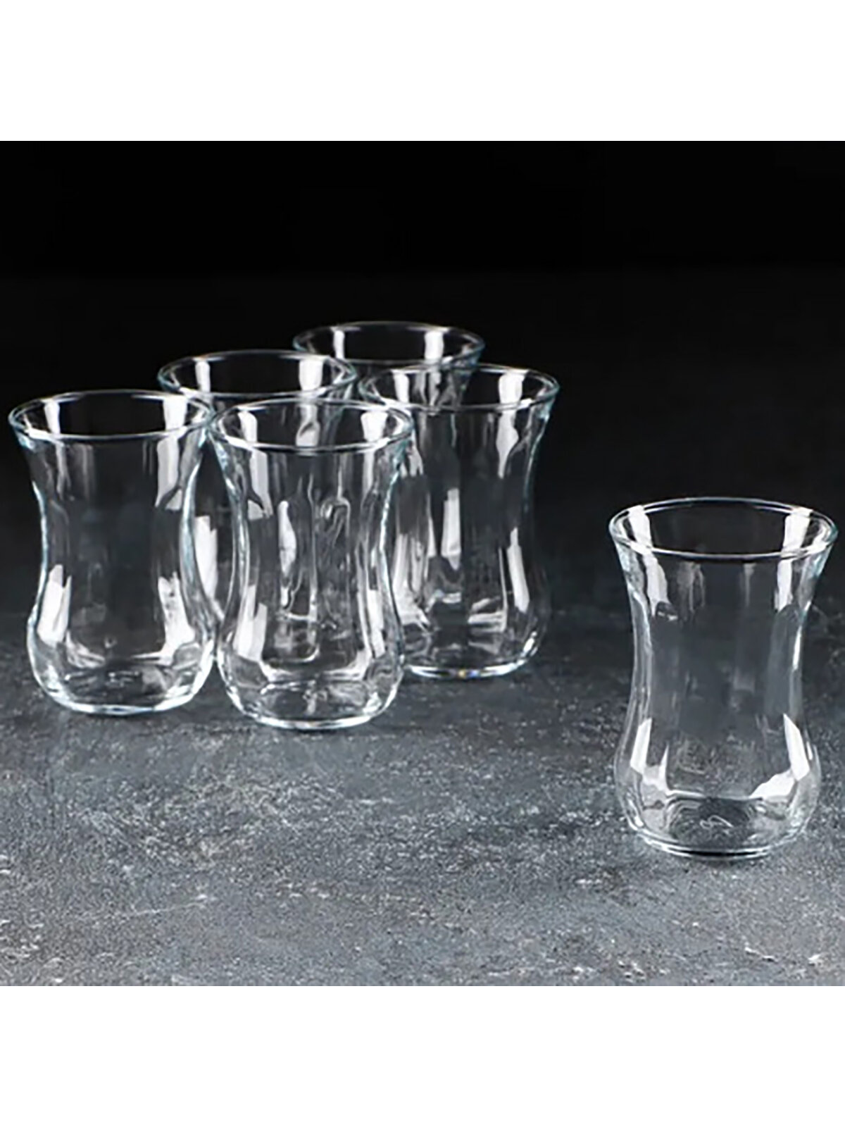 Набор армудов для чая 6 шт, стекло, 100 мл