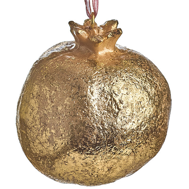 Елочная игрушка Гранат Dulverton 6 см золотая, Koopman, ALX913740-2