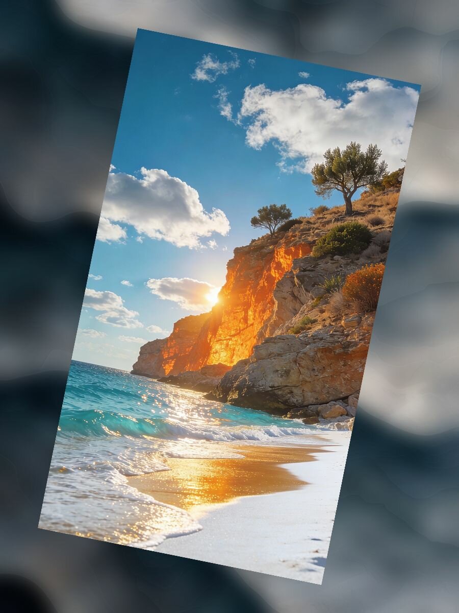 Постер "Пляж", 29.7х42см, А3, глянцевый