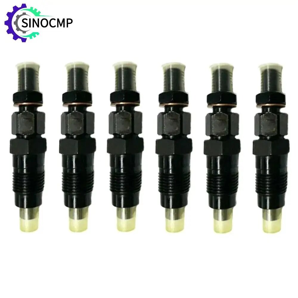 6 шт. дизельный топливный инжектор 23600-19075 2360019075 для Toyota Land Cruiser HZJ105 1998-2007, детали двигателя, аксессуары, сменные