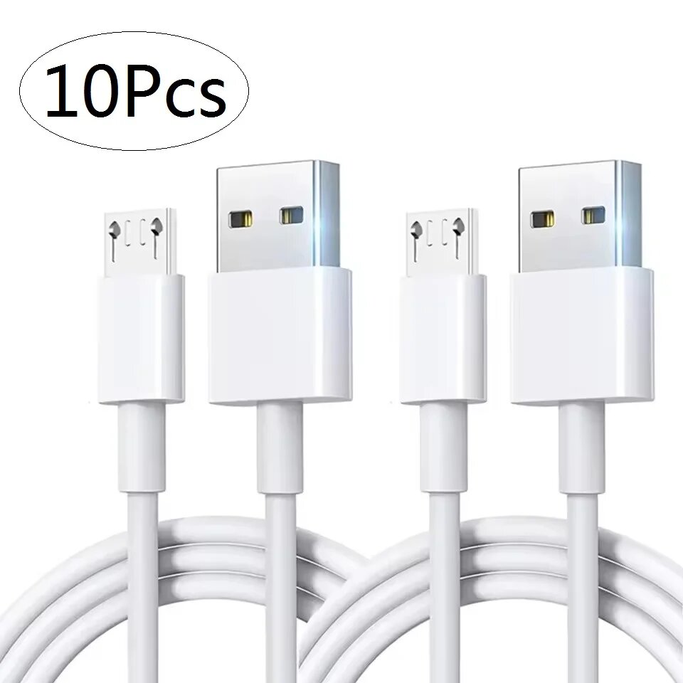 10 шт. кабель Micro USB 2A для быстрой зарядки мобильного телефона Android Tablet провод