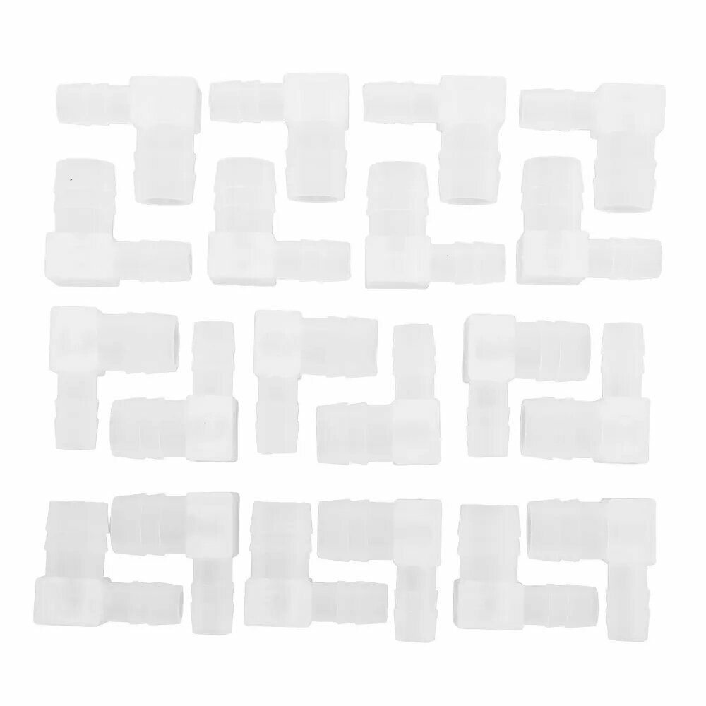 20 шт переходных фитингов для аквариумного шланга под углом 90 градусов