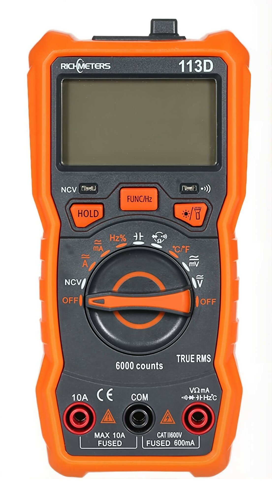 Мультиметр RichMeters RM113D, с термопарой, подсветка, функция фиксации измерений