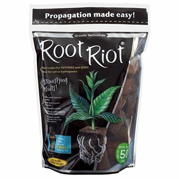 Кубики для проращивания Root Riot / Удобрение для рассады / Кубики для укоренения и клонирования растения