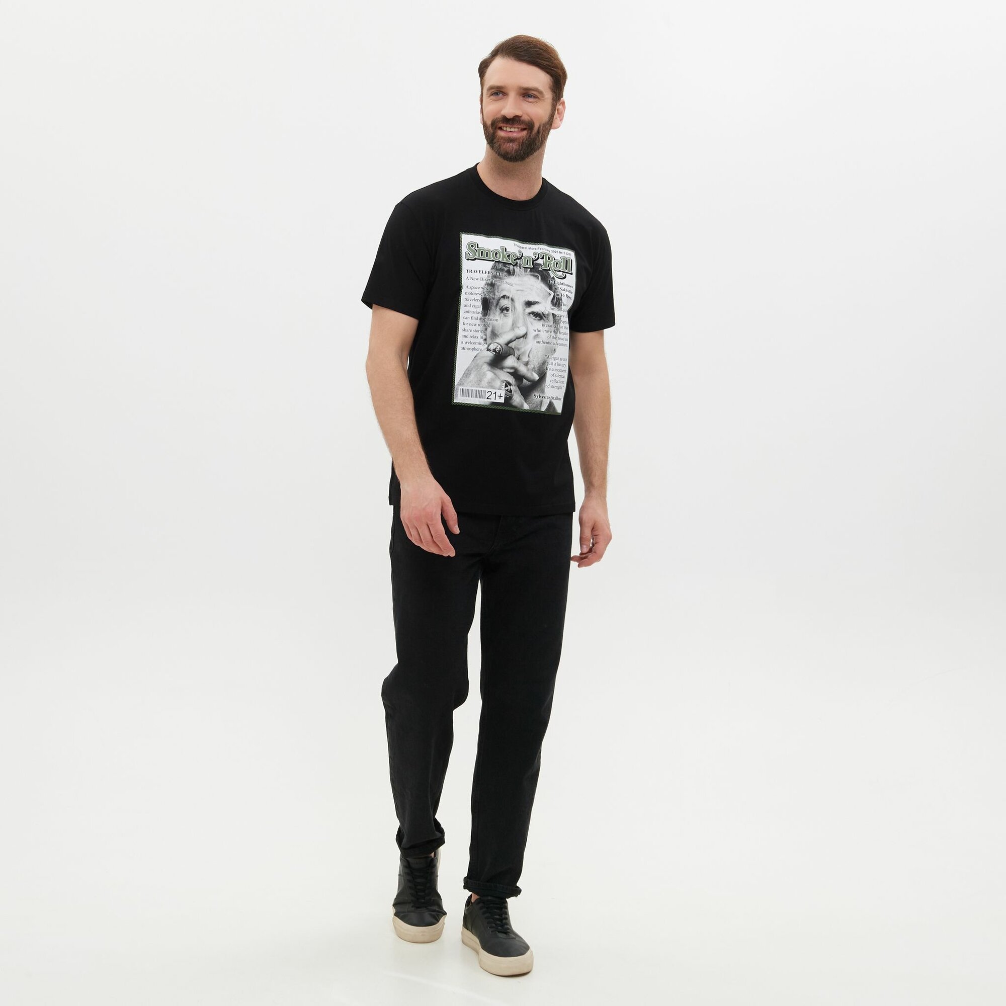Футболка спортивная TF APPAREL, размер L, черный — фото 1