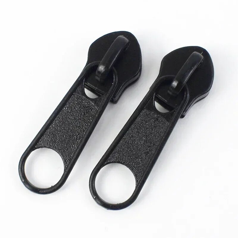 Meetee Радужные нейлоновые ползунки молнии 5#, 10/20/50 шт Черный, No5, Black, 50Pcs