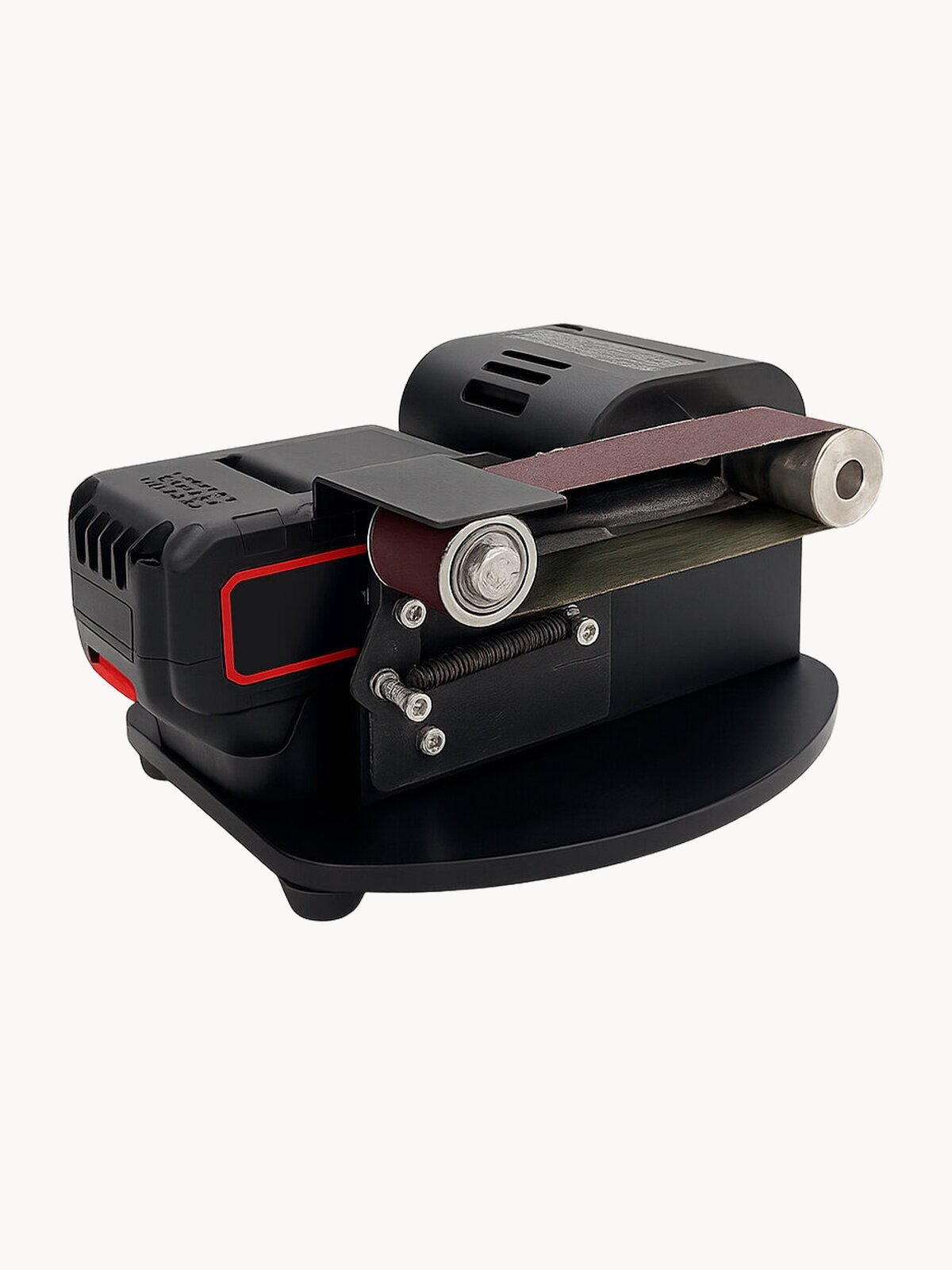 Гриндер ленточный TZ9105A, 500 Вт, 10 м/сек, 3000 mAh, ленты для шлифовки в подарок