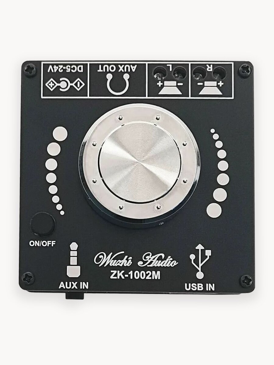 Усилитель мощности звука c Bluetooth 5.0, ZK-1002M 100W + 100W - цифровой аудио усилитель