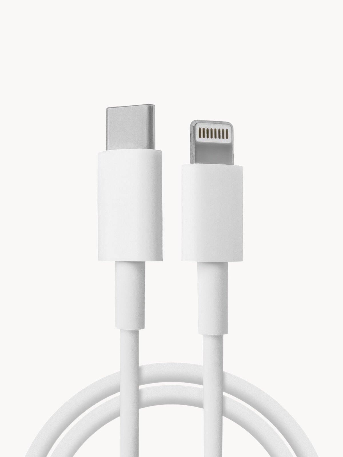 Быстрая зарядка iPhone 8 - 14/iPad, кабель для айфона Type-C - Lightning, цвет белый