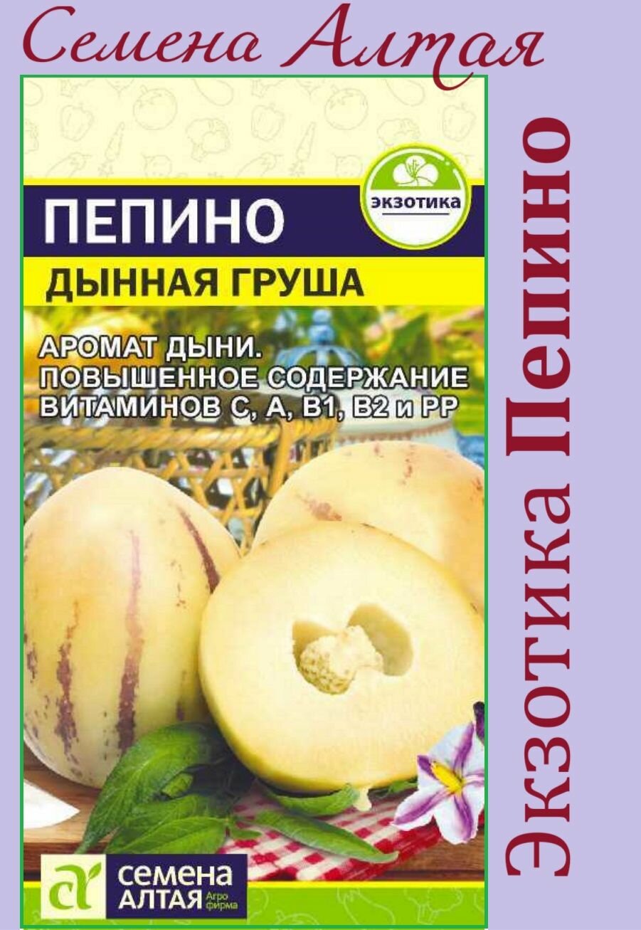 Пепино дынная груша семена Алтая ( 5 шт семян)