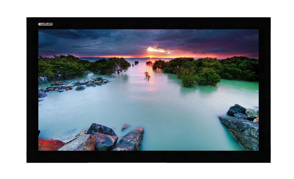 [LCH-100106] Экран Lumien [Cinema Home] 164x280 см (раб. область 148х264 см) (119") Matte White, алюминиевая рама обтянутая черным бархатом 16:9