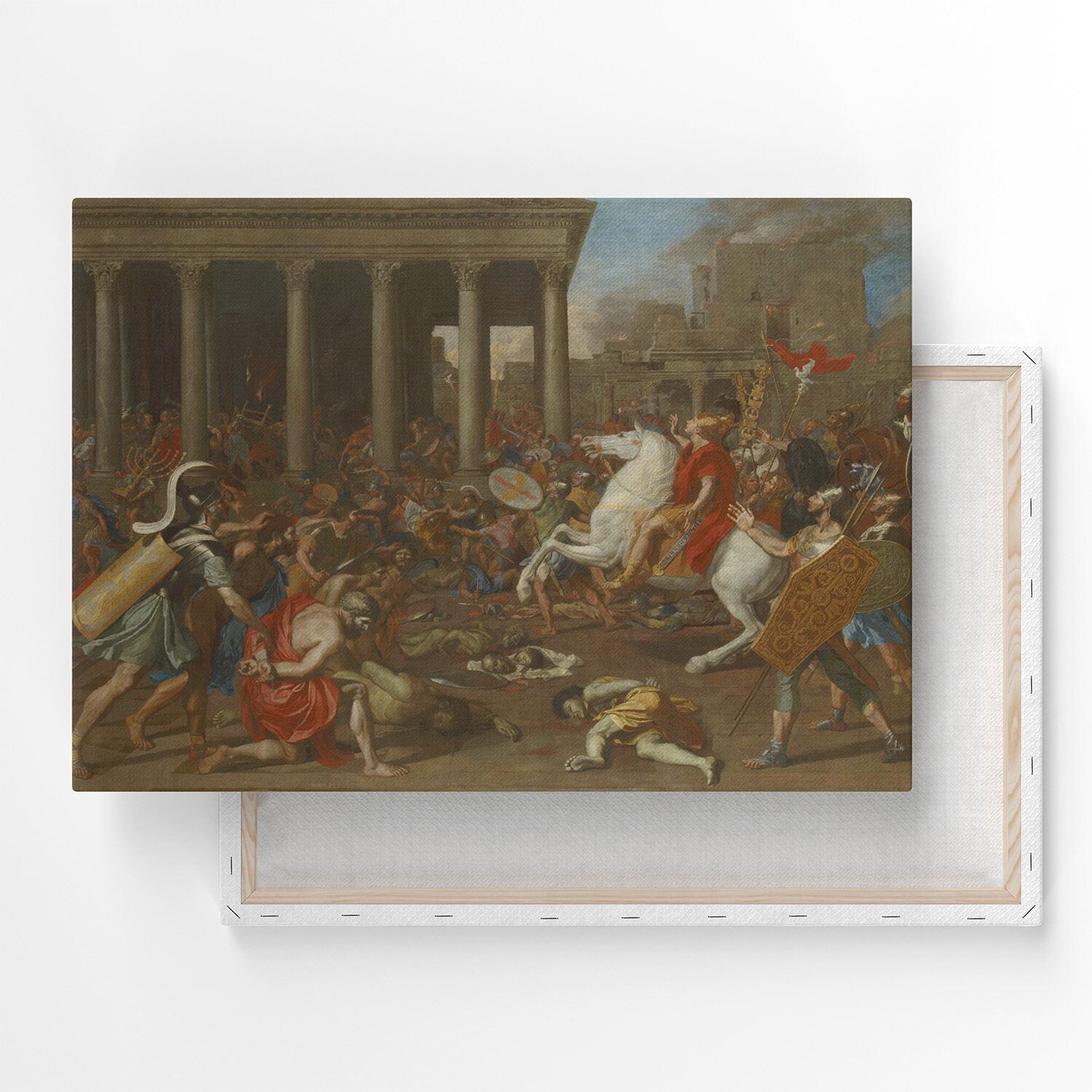 Картина на холсте, репродукция / Никола Пуссен - The Conquest of Jerusalem / Размер 30 x 40 см
