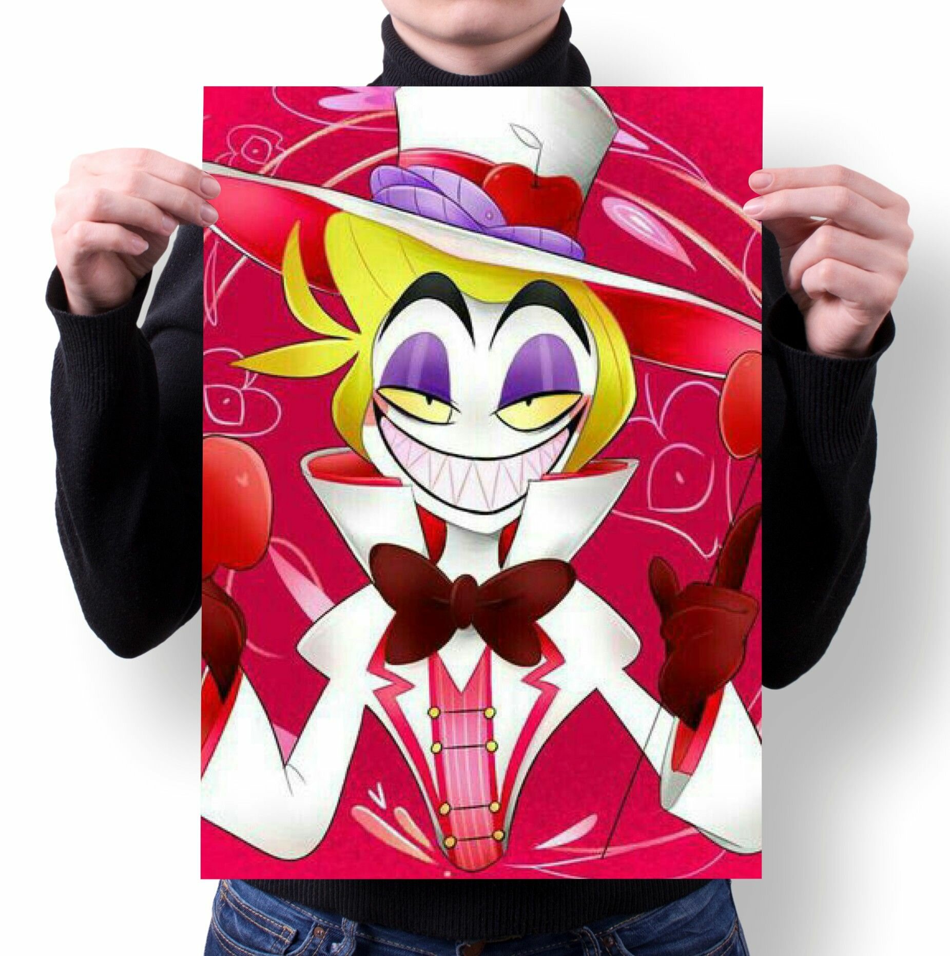 Плакат формата А3 с принтом "Отель Хазбин" , Hazbin Hotel