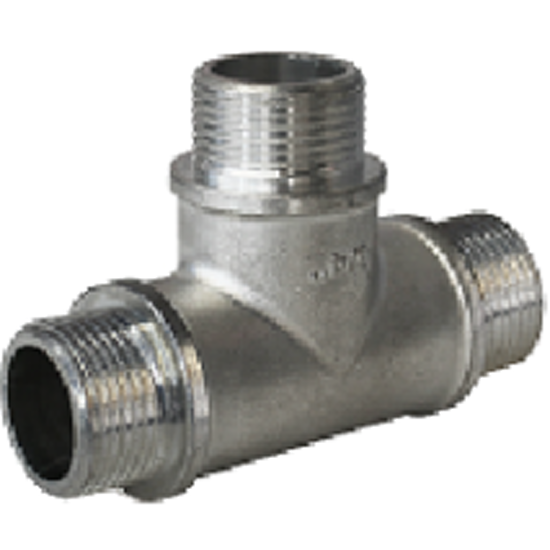 Тройник Elsen ННН, 1/2", 1/2", 1/2", TIN латунь, равнопроходной