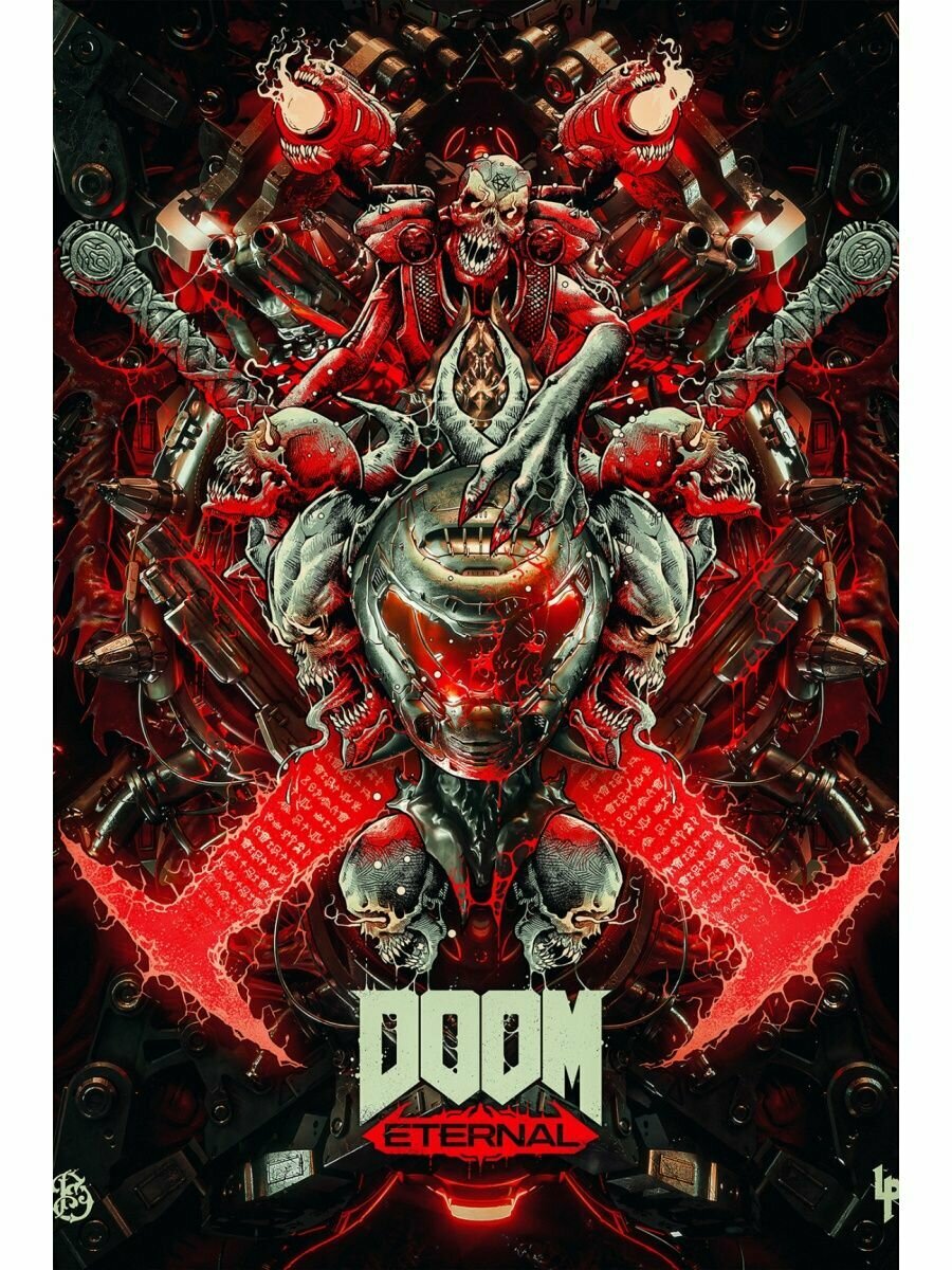 Постер "Doom Eternal. В красных тонах"