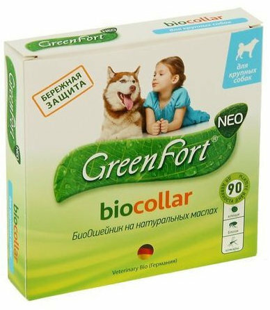 Ошейник для собак GreenFort 80см для крупных пород Bio 80см д/крупных пород Bio GREEN FORT 65623