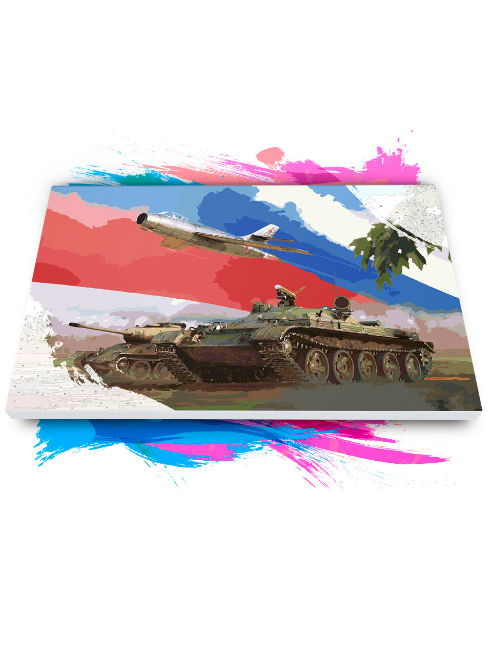 Картина по номерам на холсте Российская техника, 40 х 60 см