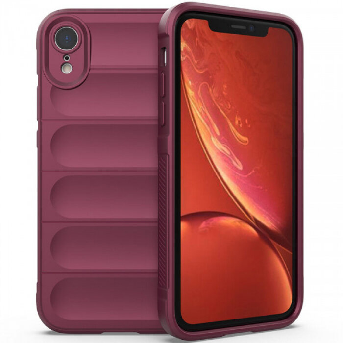 Flex Silicone Противоударный чехол для iPhone XR с защитой камеры и микрофиброй