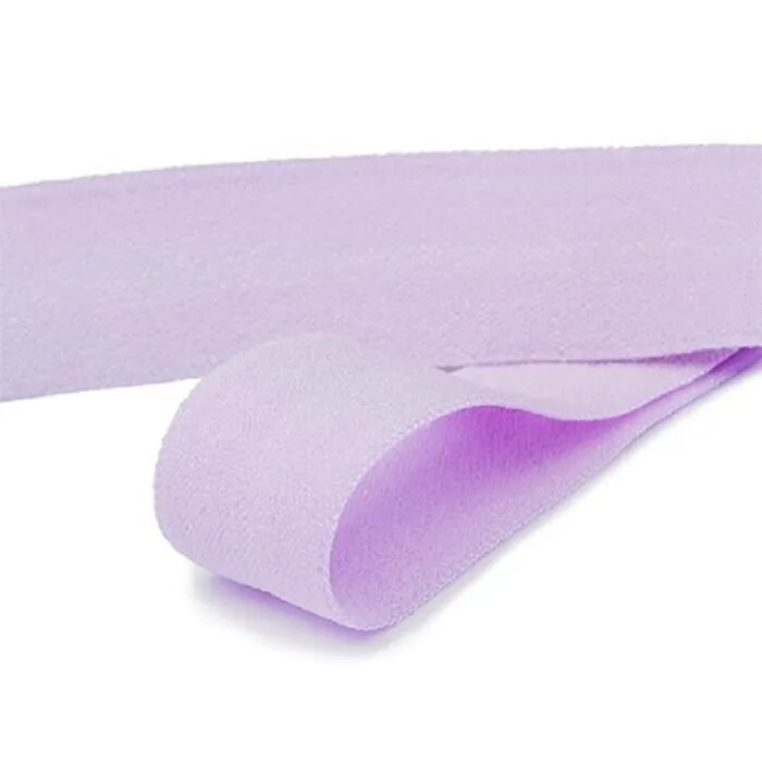 Резинка окантовочная трикотажная (бейка эластичная) матовая шир.15мм цв.166 сиреневый упак. 50 м.