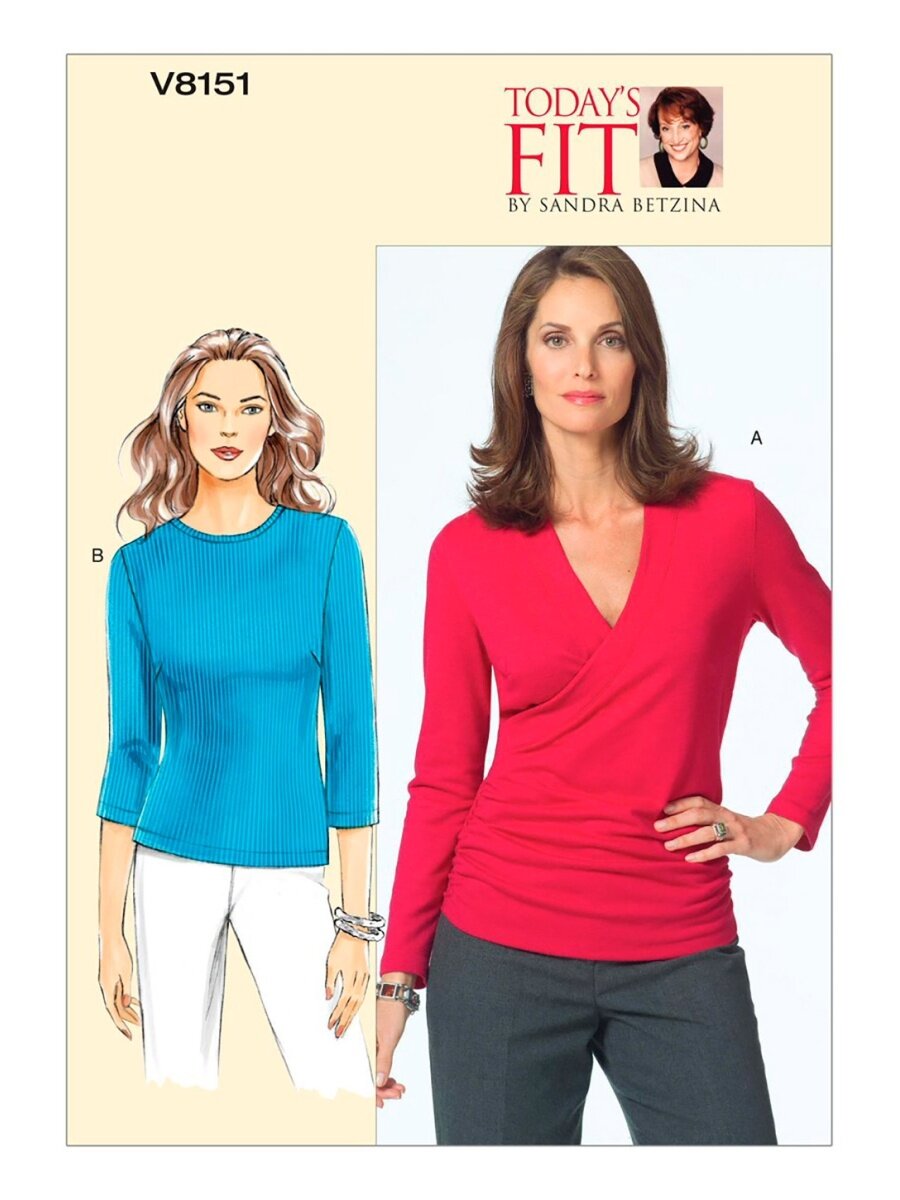 Выкройка VOGUE №8151 Пуловер