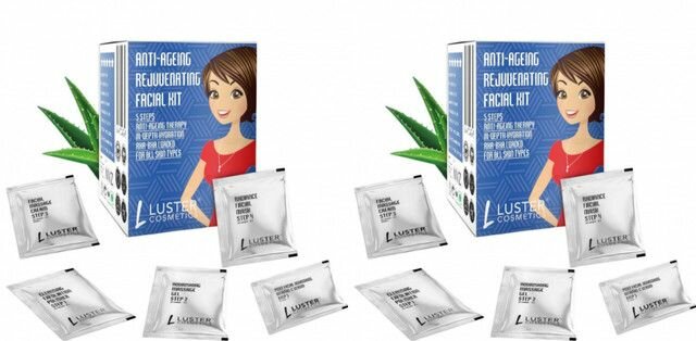 Luster Набор средств для гигиены Anti Ageing Facial Kit, 45 г, 2 шт