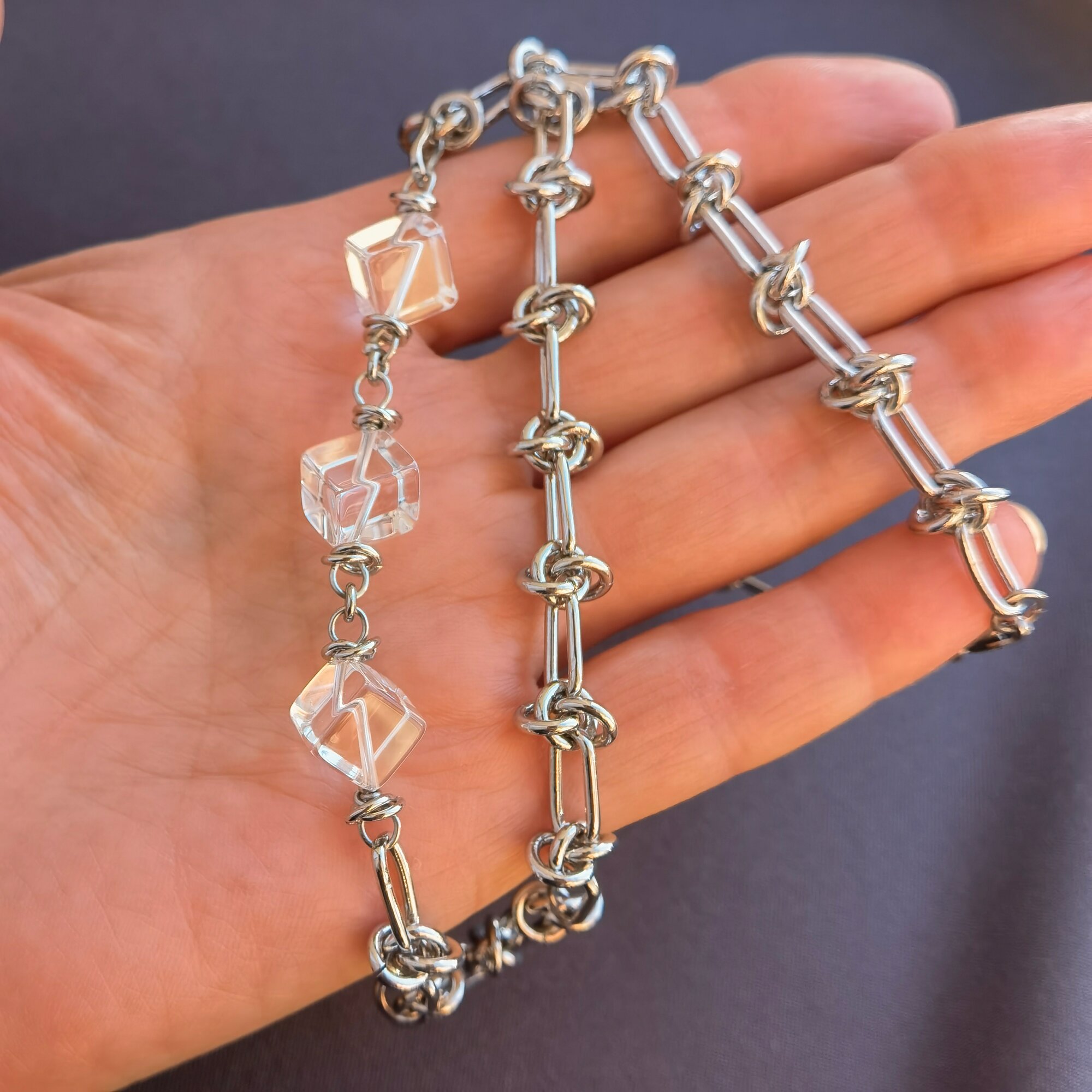 Колье Камни Елены, горный хрусталь