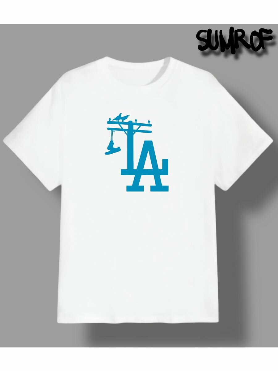 Футболка с надписью лос анжелес los angeles