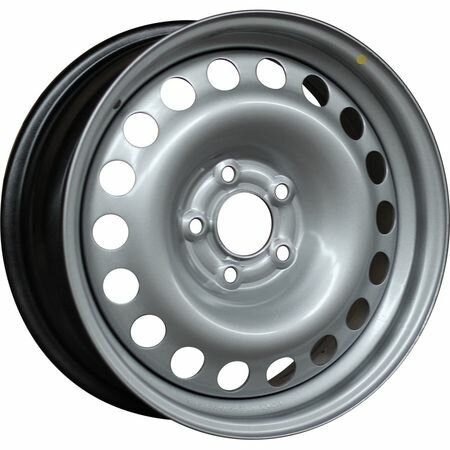Колесный штампованный диск TREBL 64H38D для Polo, Rapid R15x6 5x100 ET38 CB57.1 Silver