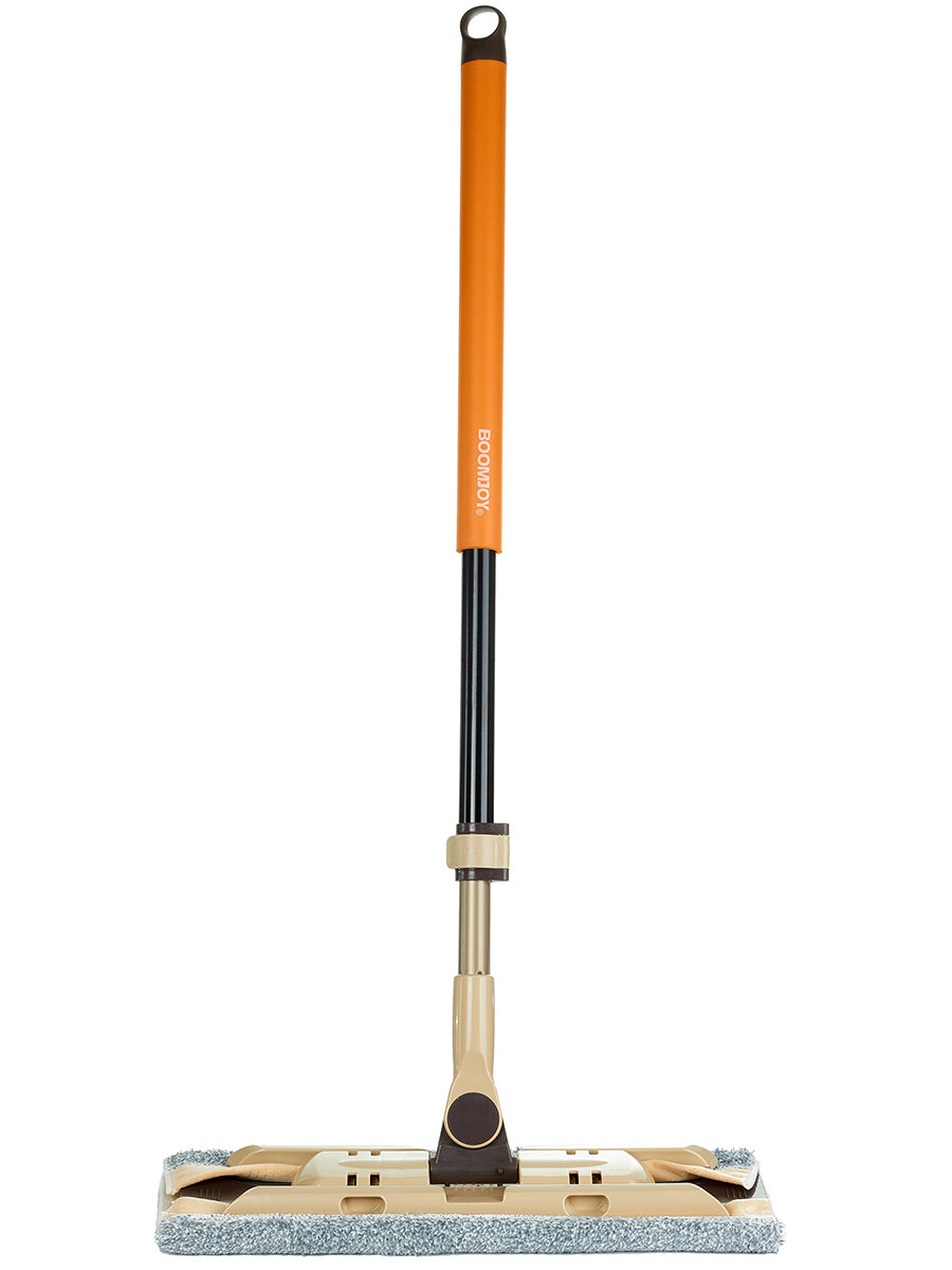 Швабра полотер с защелками, 45*11 см, E4, Boomjoy