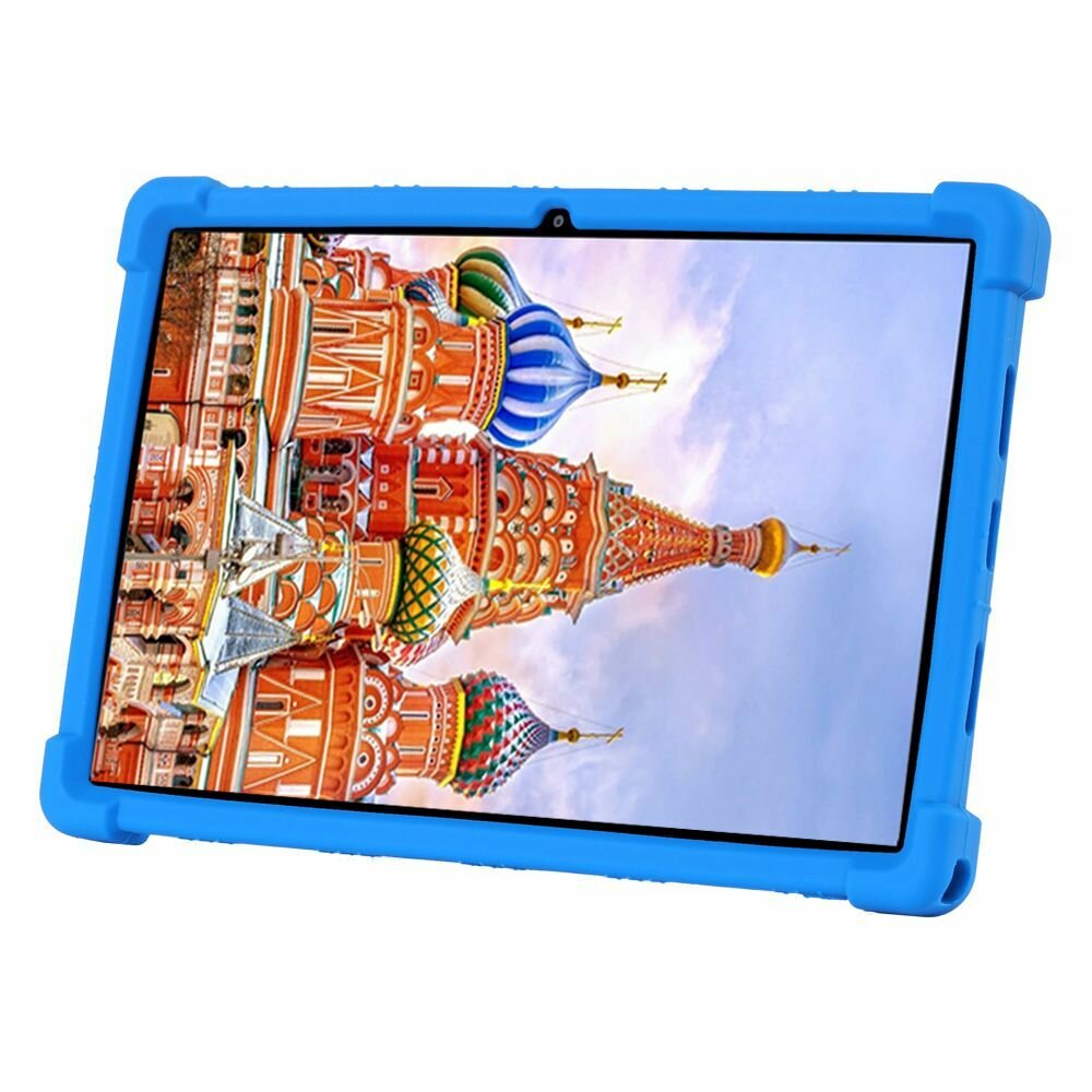 Чехол MyPads для планшета Teclast M40 Air (10.1 дюйма), силиконовый, с защитой камеры, синий