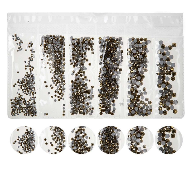 Набор страз для ногтей Nail Art, золотистый