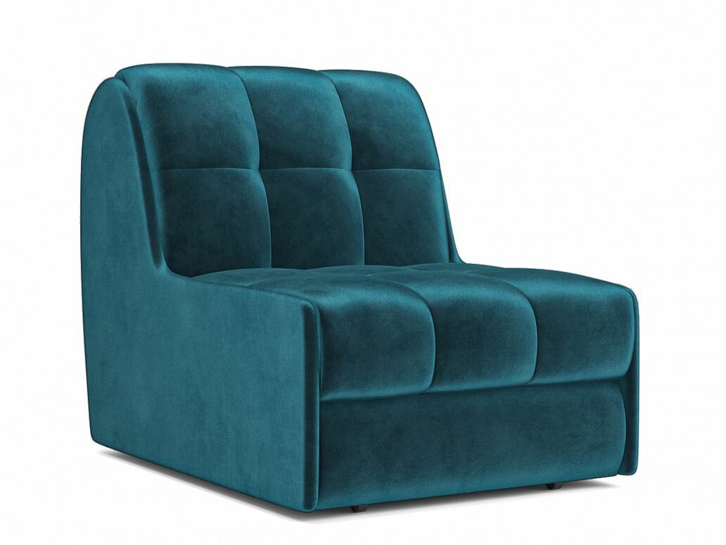 Meblevka Кресло-кровать аккордеон Барон 2 велюр сине-зеленый