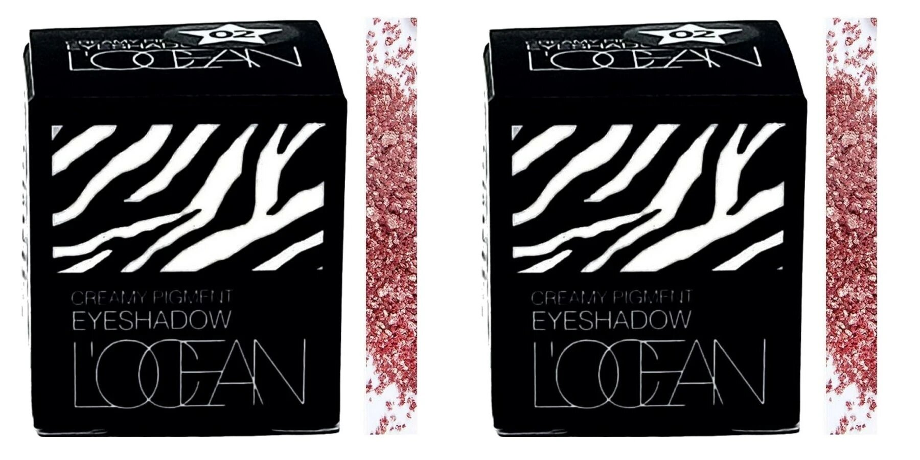 Кремовые пигментные тени L’ocean Creamy Pigment Eye Shadow 12 Emily Pink, 1,8 г, 2 шт