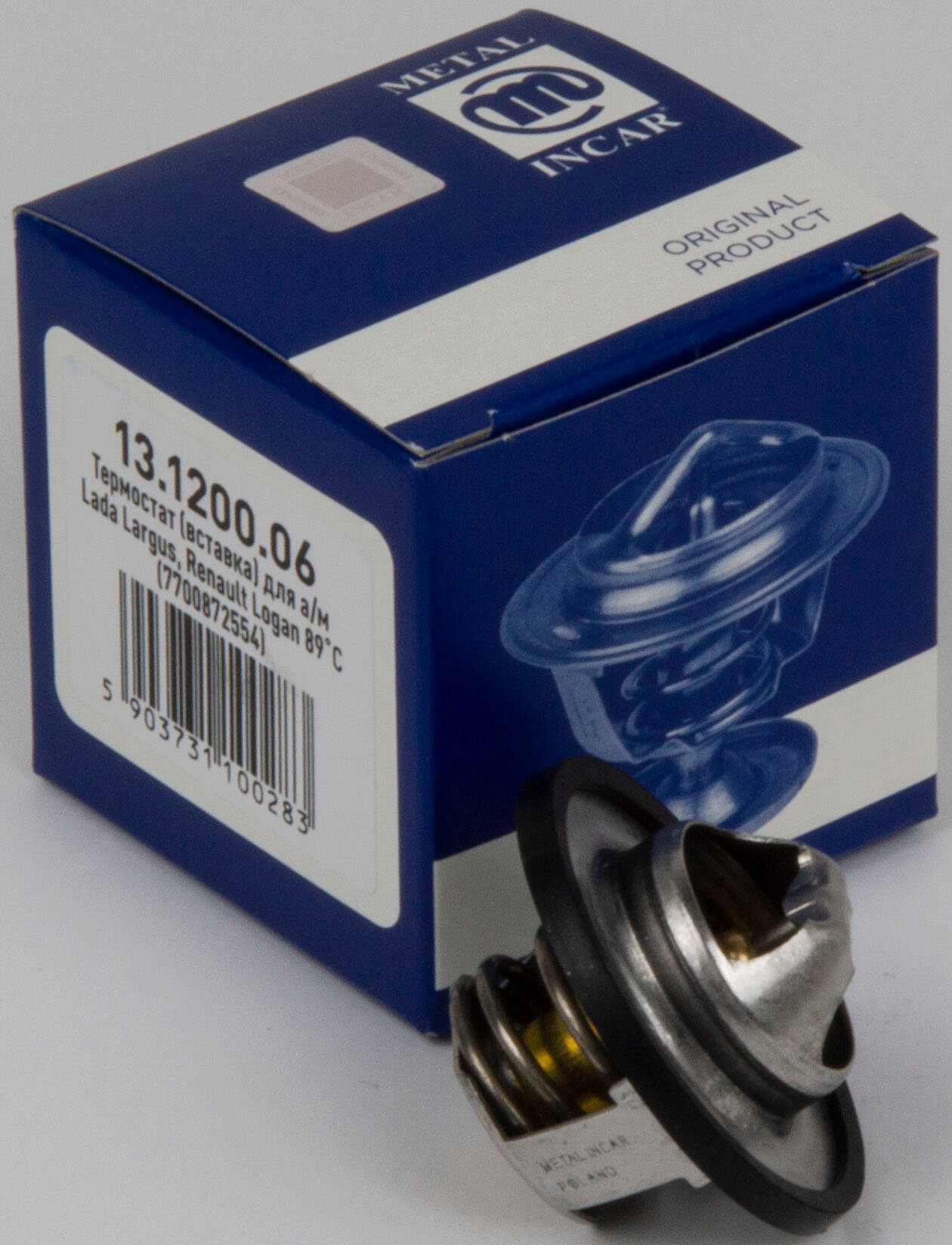 Термостат Lada Largus, Renault Logan (вставка) Metal Incar