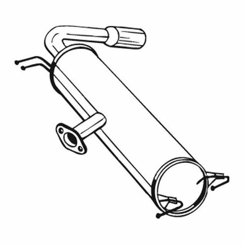 Глушитель выхлопных газов конечный, BOSAL 228-467 (1 шт.)