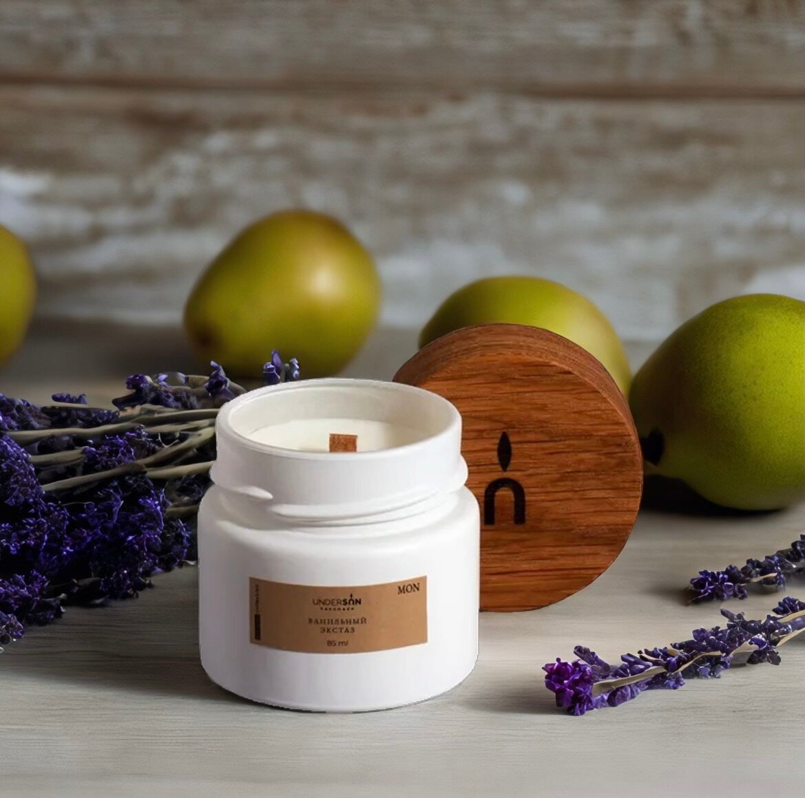 Свеча ароматическая MON Ванильный экстаз 85ml, UNDERSUN