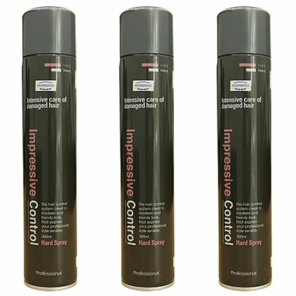 WelcosЛак для волос ультра-мощный Mugens Hard Spray, 300 мл, 3 шт