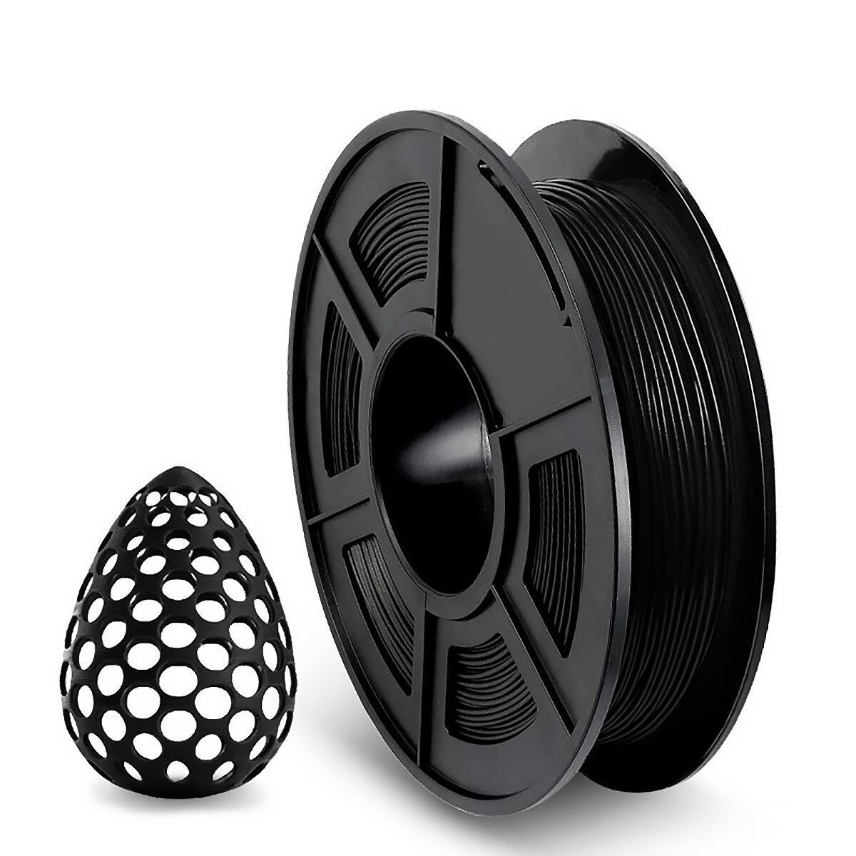 Филамент NVPRINT TPU Black для 3D печати диаметр 1.75мм длина 165 метров масса 0,5 кг
