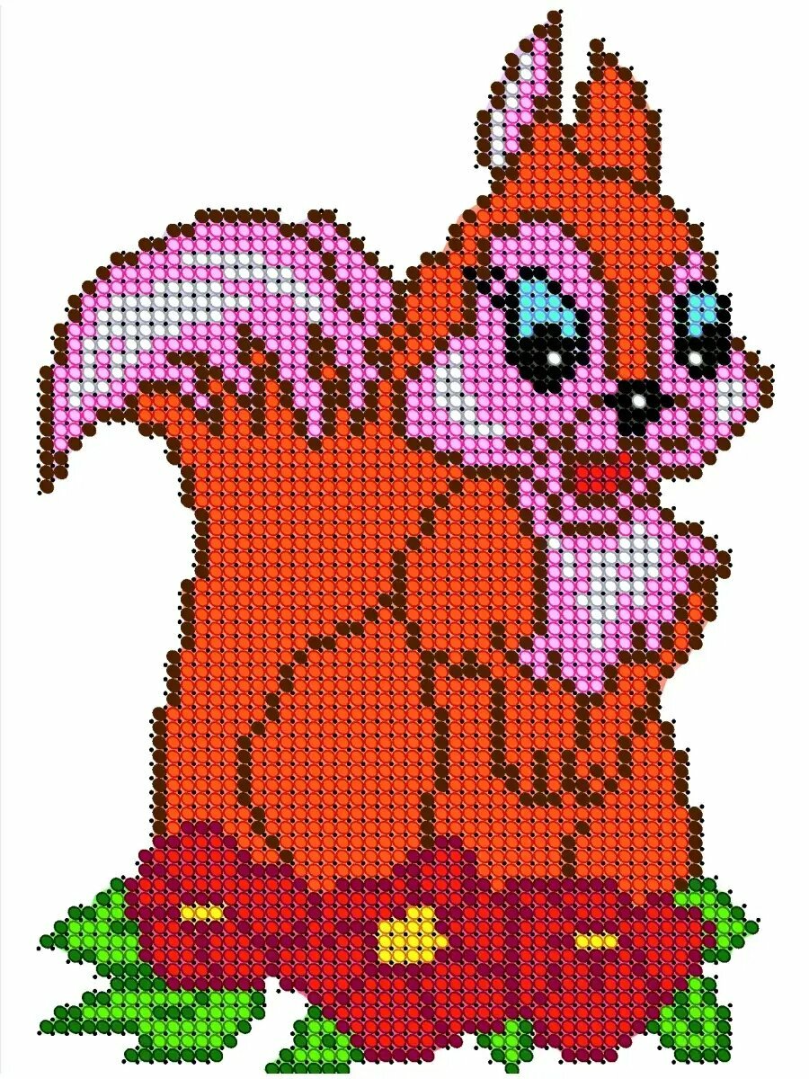 Алмазная мозаика детская картина стразами Диамант для детей Животные, насекомые 17х23см